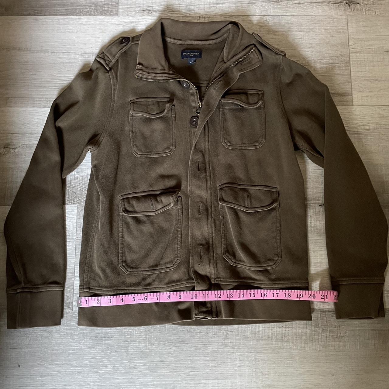 Banana Republic: Dark Brown Army Jacket Size:... - Depop