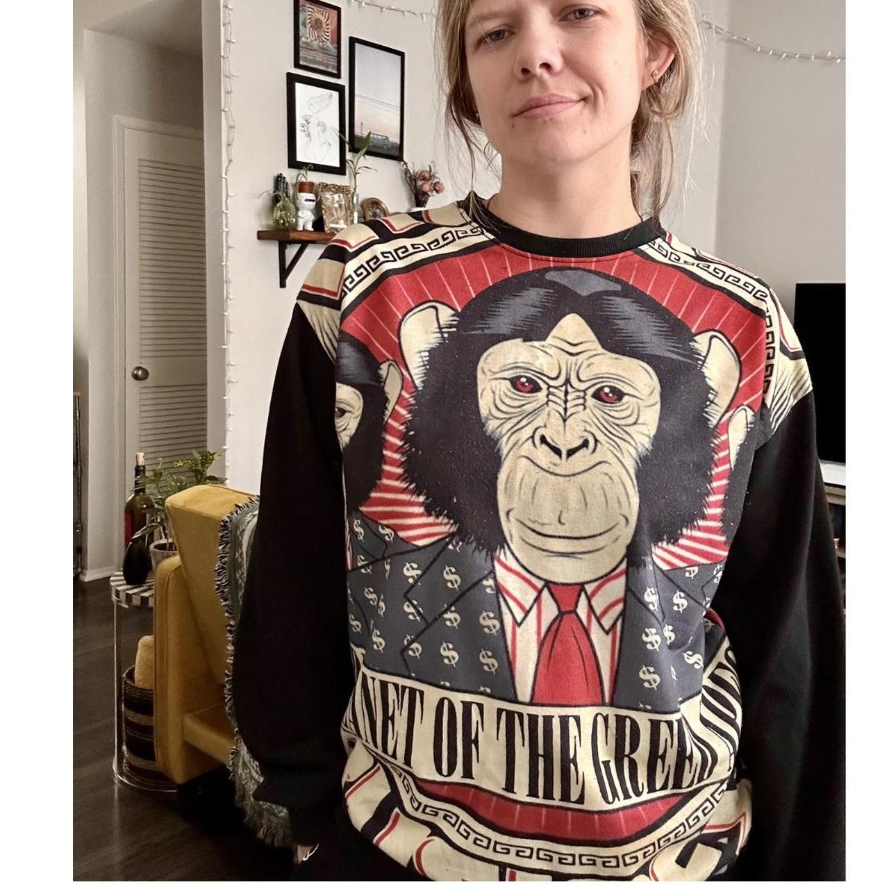 Super cool, funky, graphic, 90s vintage sweatshirt... - Depop