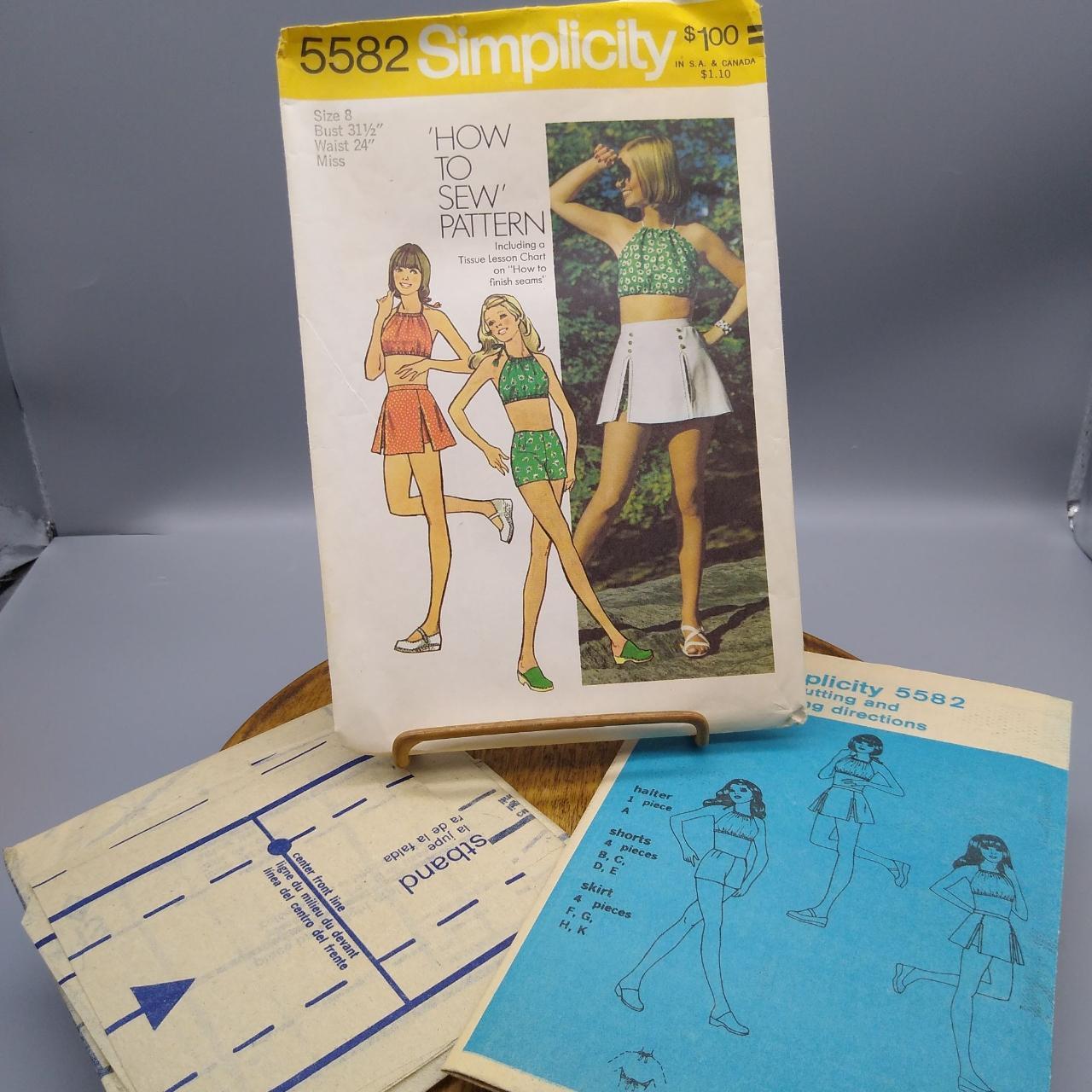 Vintage Sewing PATTERN Simplicity 5582, How to Sew... - Depop