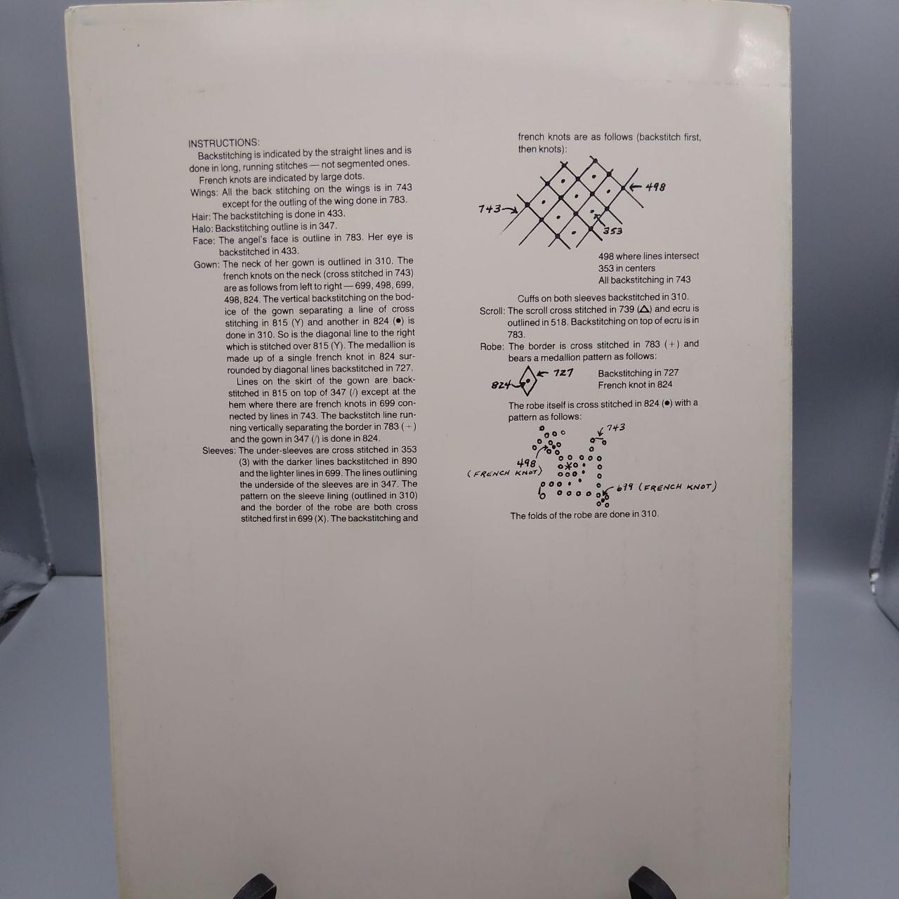 Vintage Cross Stitch Patterns, Tudor Angel by... - Depop