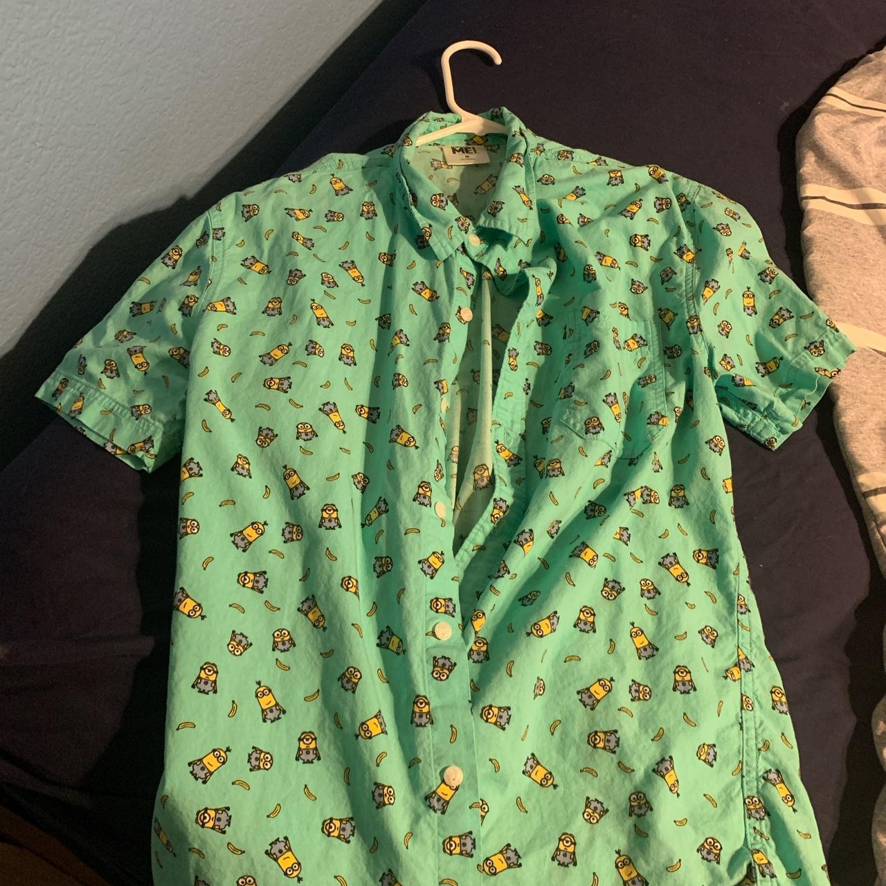 Despicable Me Minions Buttoned Shirt Men’s... - Depop