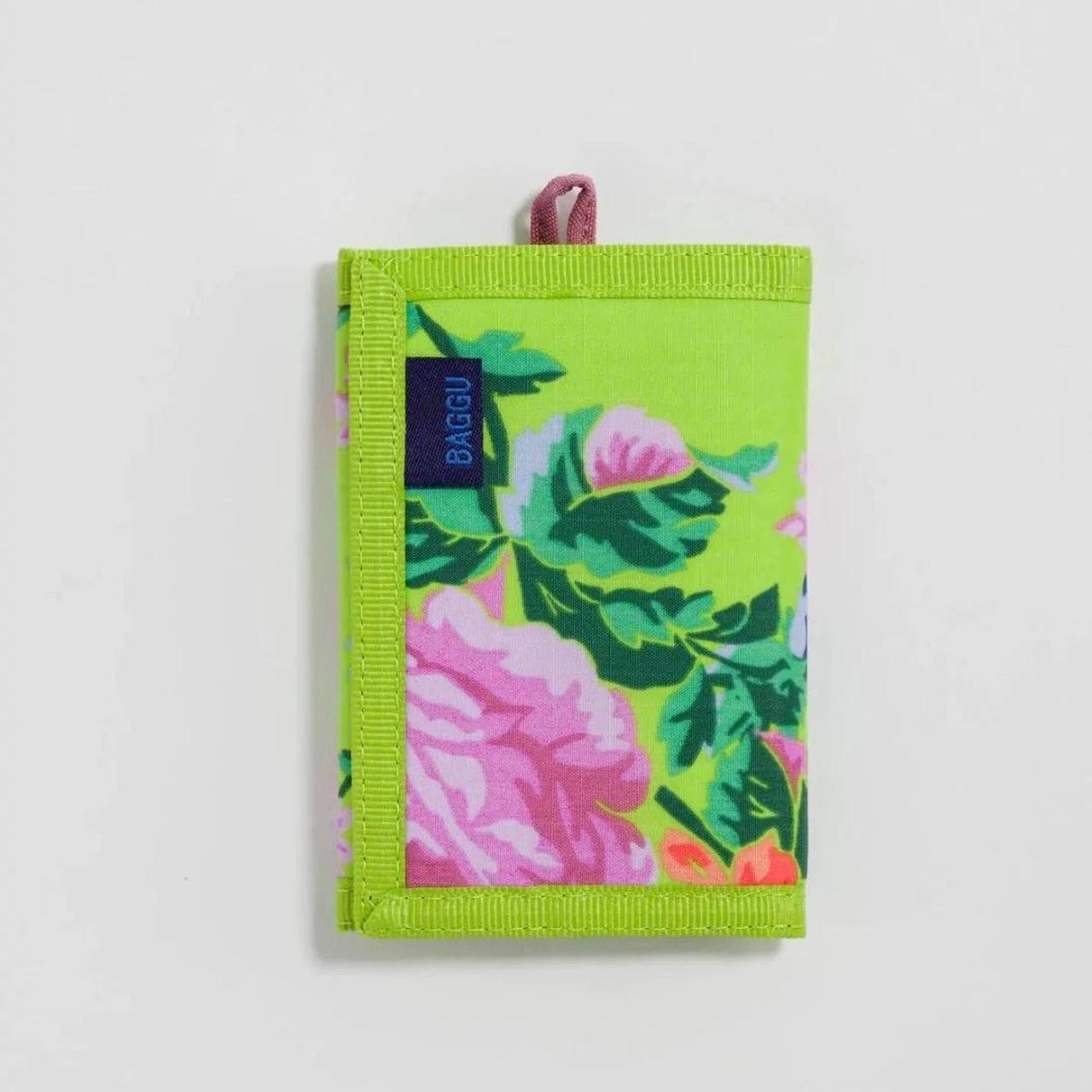 Baggu nylon wallet in lime rose. Brand new with... - Depop
