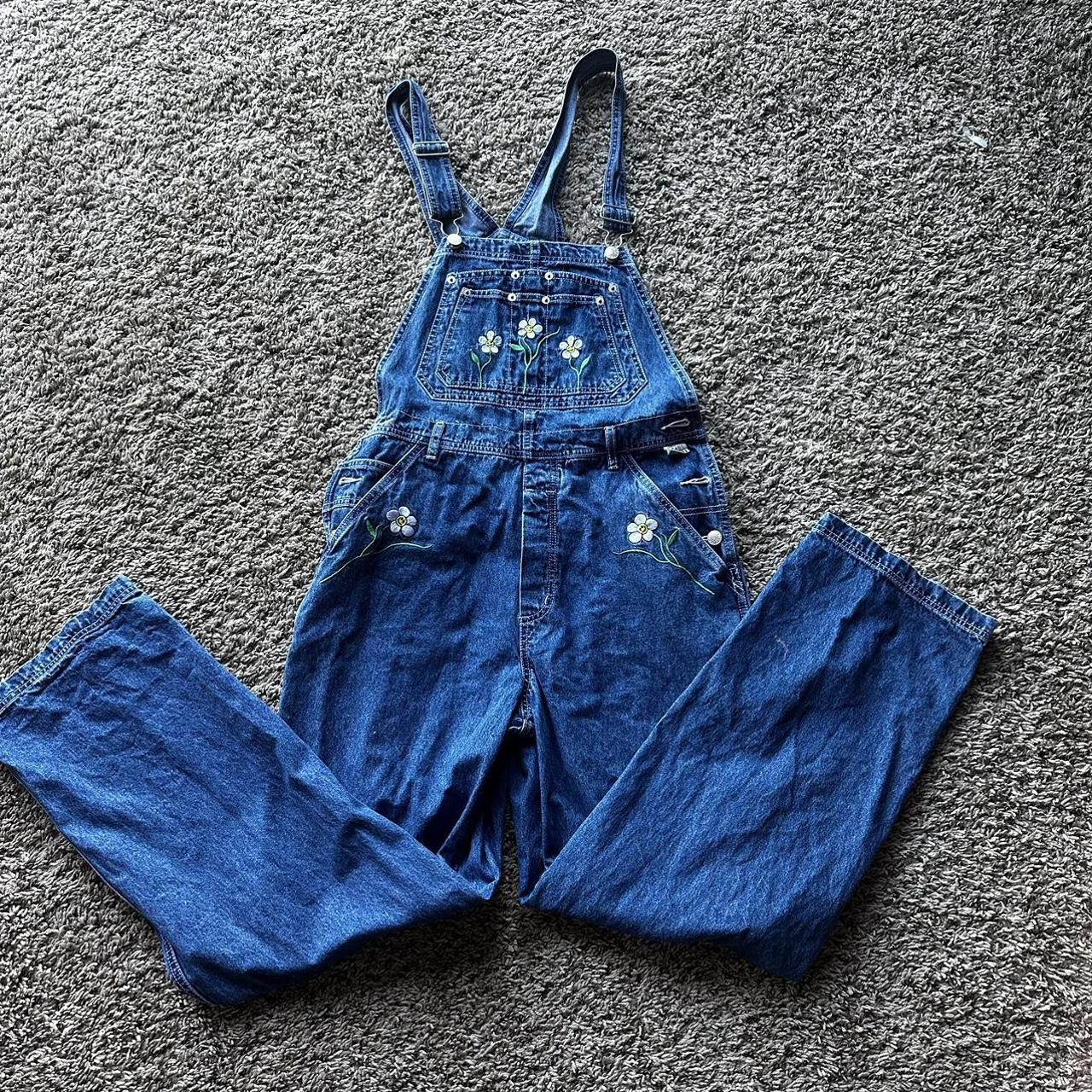 Revolt deadstock daisy overalls #y2k #vintage... - Depop