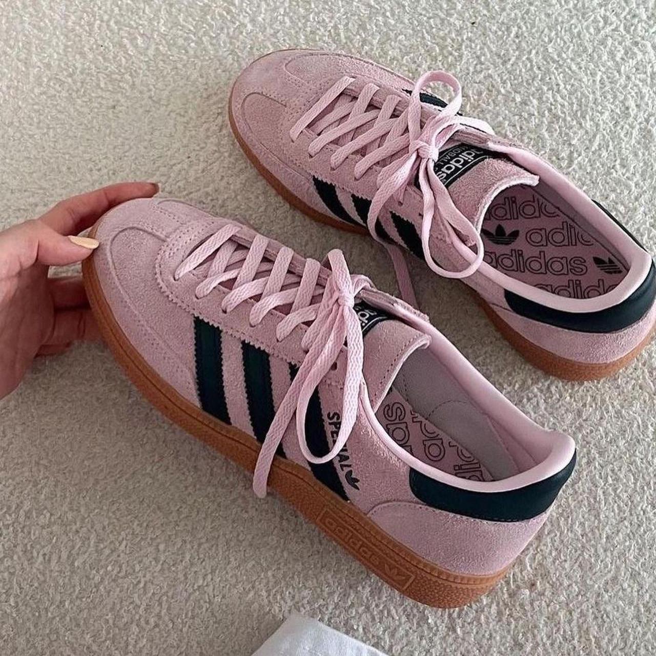 light pink adidas spezials brand new never... - Depop