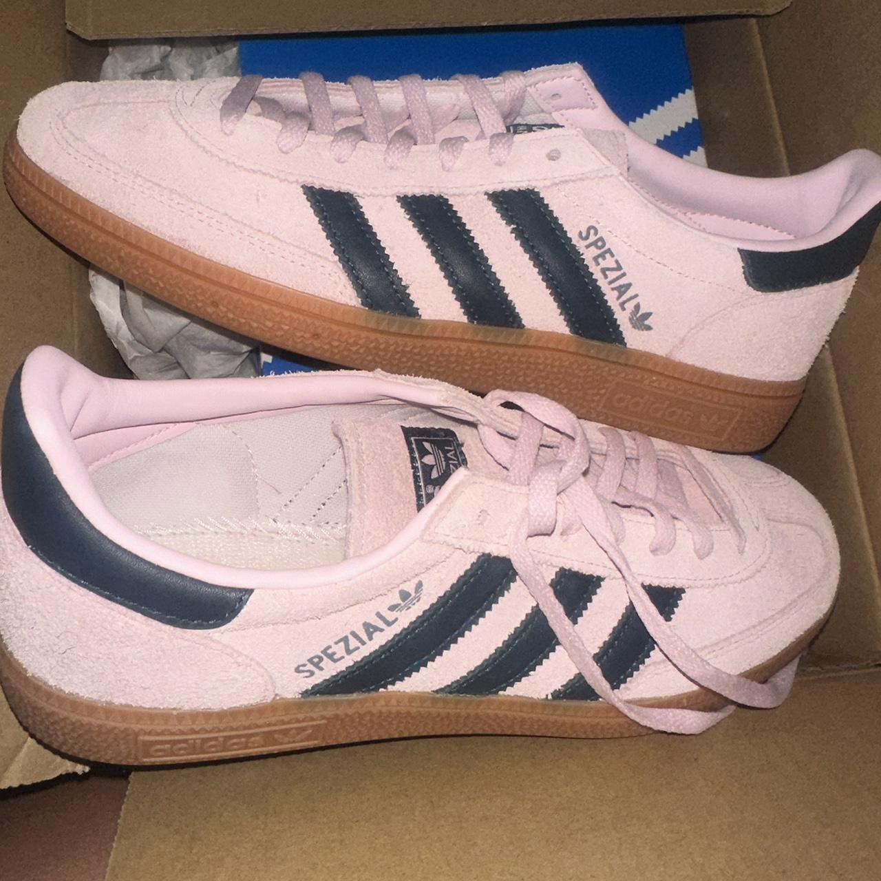 light pink adidas spezials brand new never... - Depop
