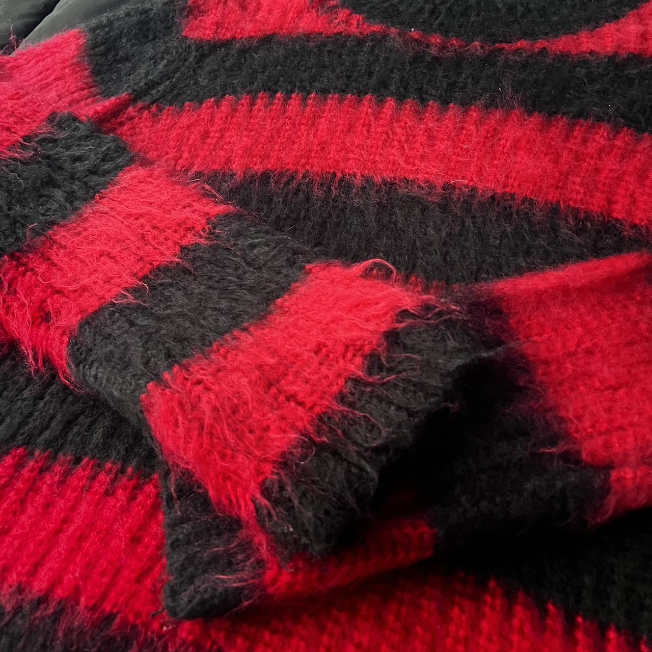 Jaded London Women's Black and Red Jumper | Depop