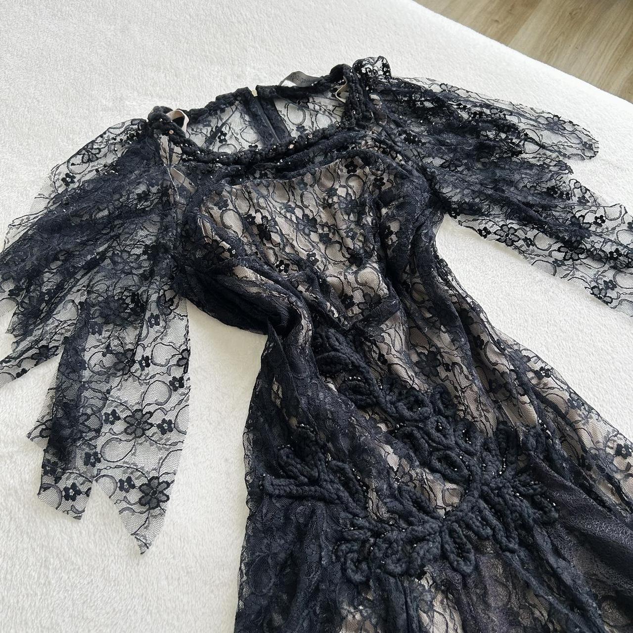 Rare witchy detailed mesh mini dress (XS/S, S) A... - Depop