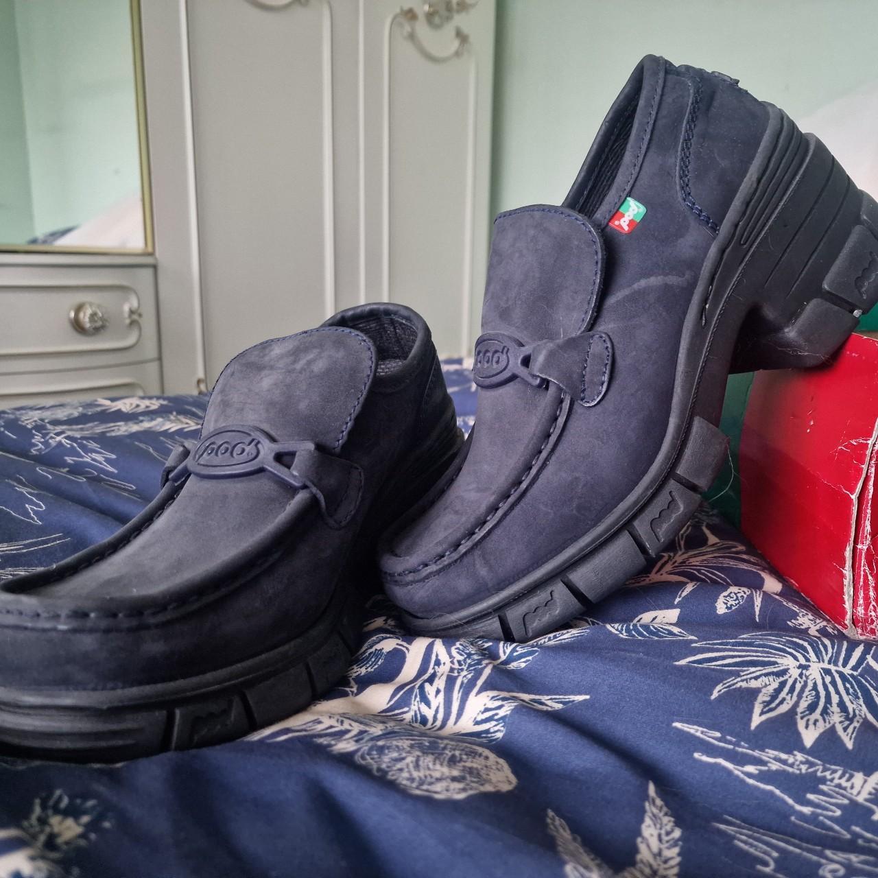 Original vintage POD shoes in grey suede Never worn... - Depop