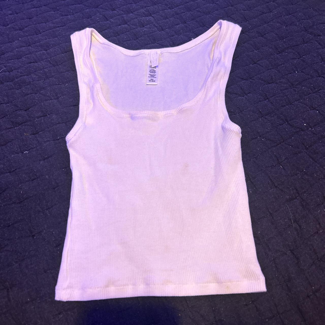 skims tank top has a small stain, but i’ll wash it... - Depop