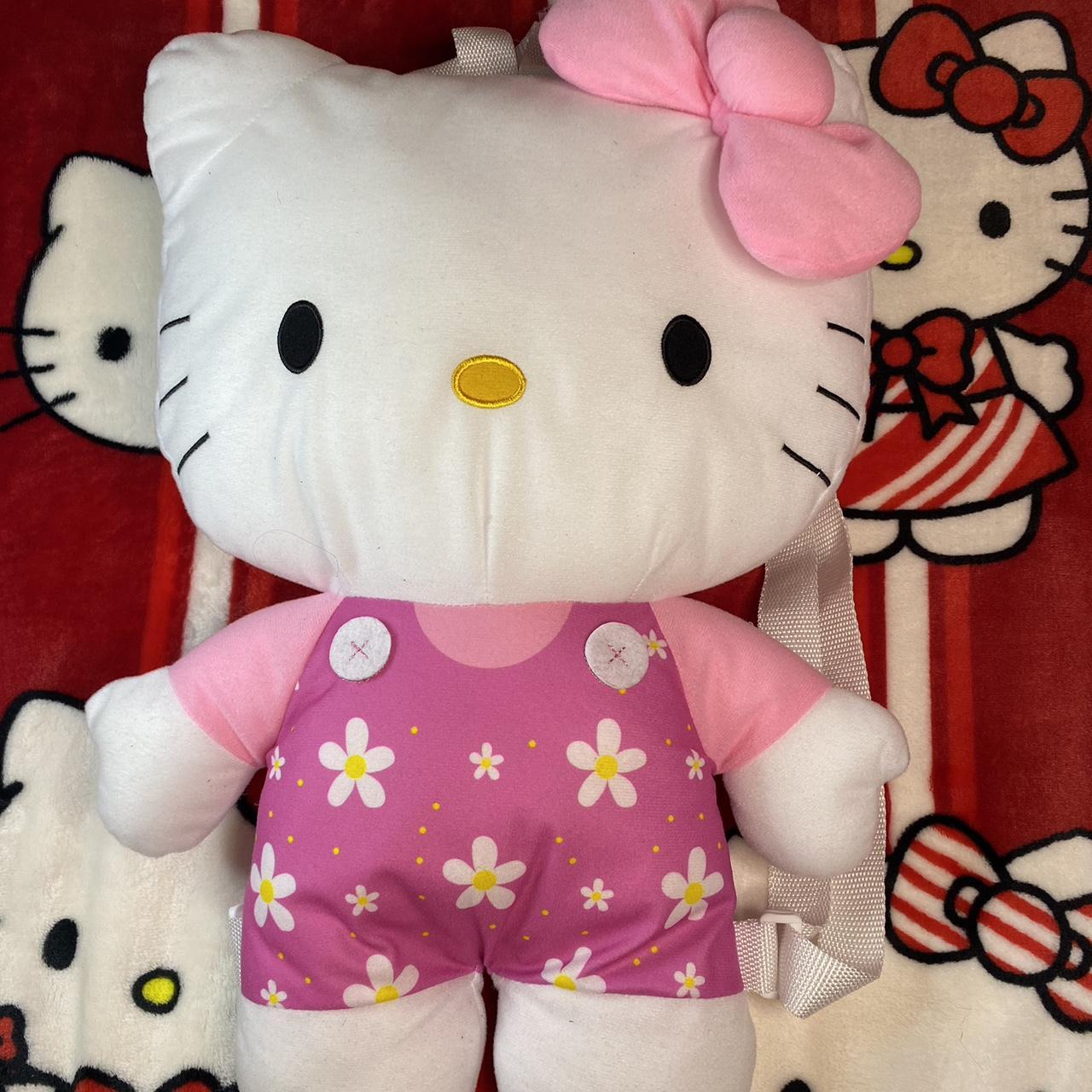 hello kitty daisy plush backpack #hellokitty... - Depop