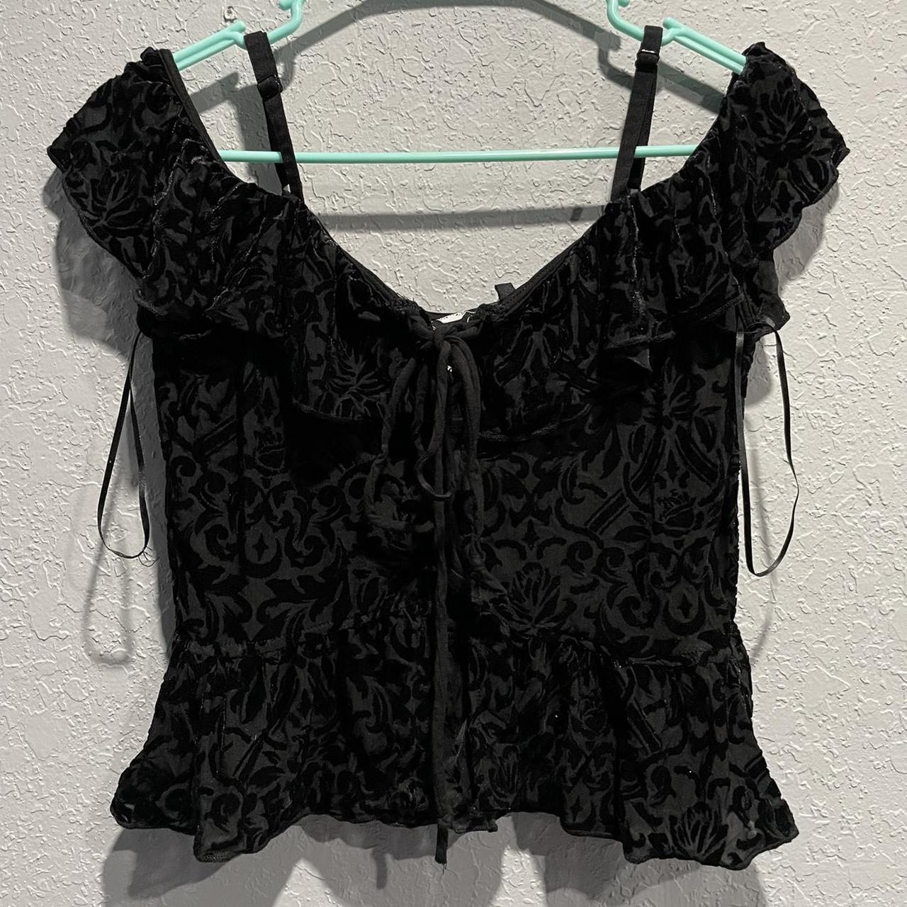 Killstar Women's Black Blouse | Depop