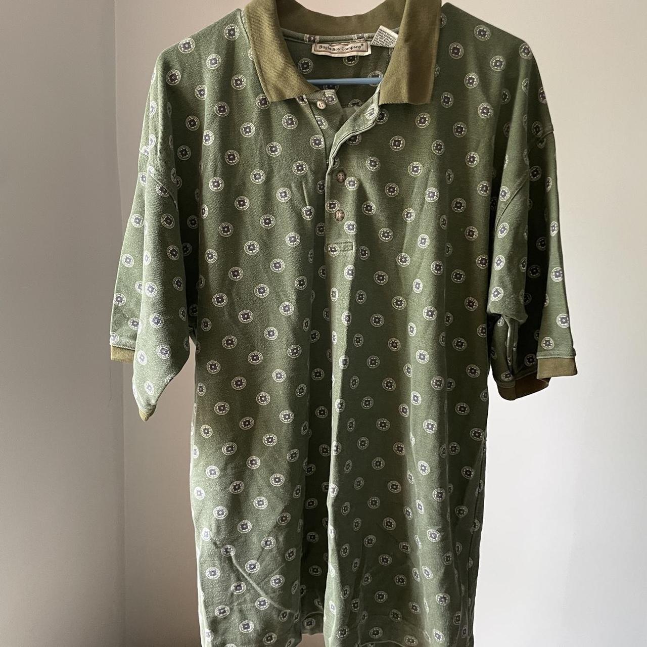 Bugle boy company geeen polo shirt - Depop