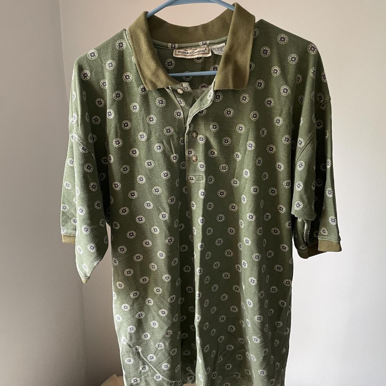 Bugle boy company geeen polo shirt - Depop