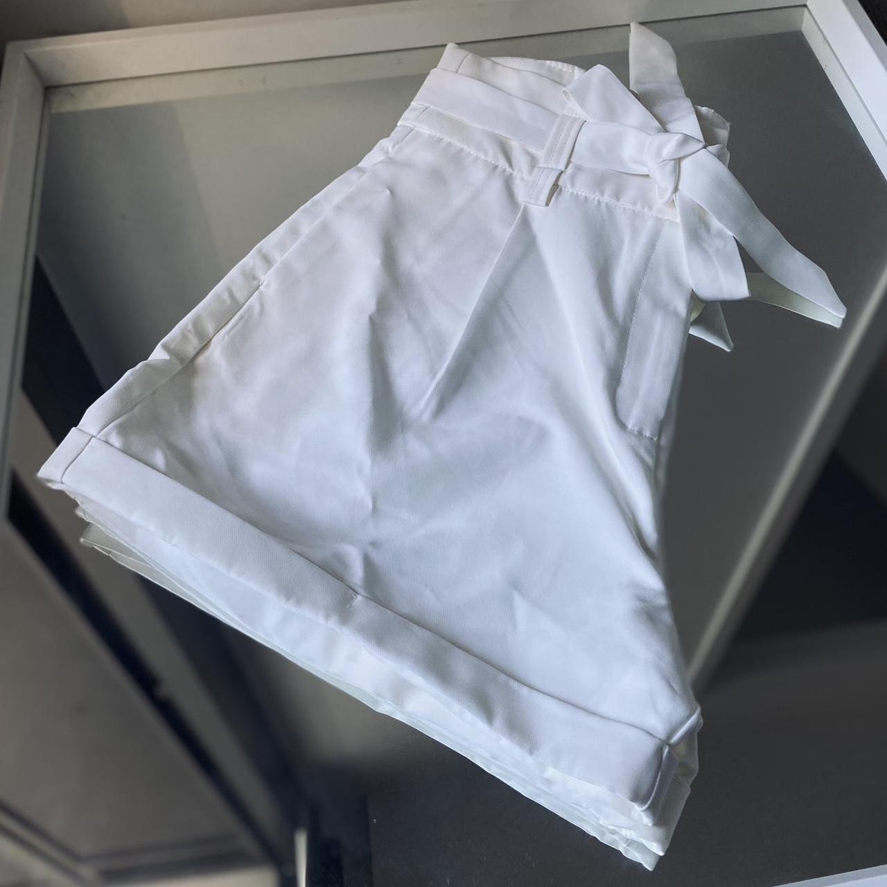 Dotti White Heavy Weight Double lined Tie Dress... - Depop