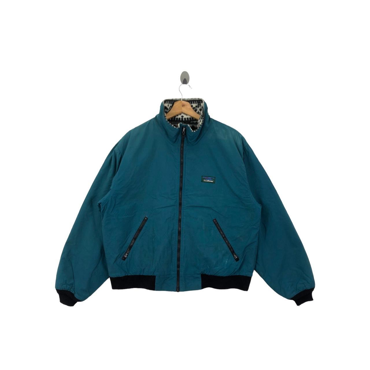 Vintage 90s LL BEAN USA Green Bomber Jacket ... | Depop