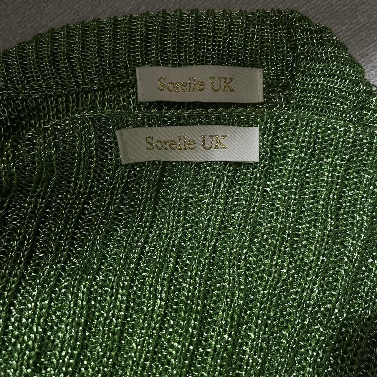 Green chainmail two piece set by Sorelle UK. Only... - Depop