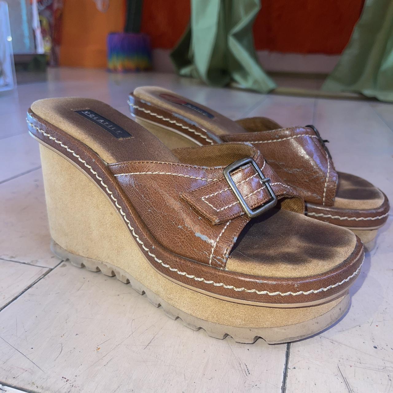 Vintage Y2k volatile platform mules These heeled... | Depop