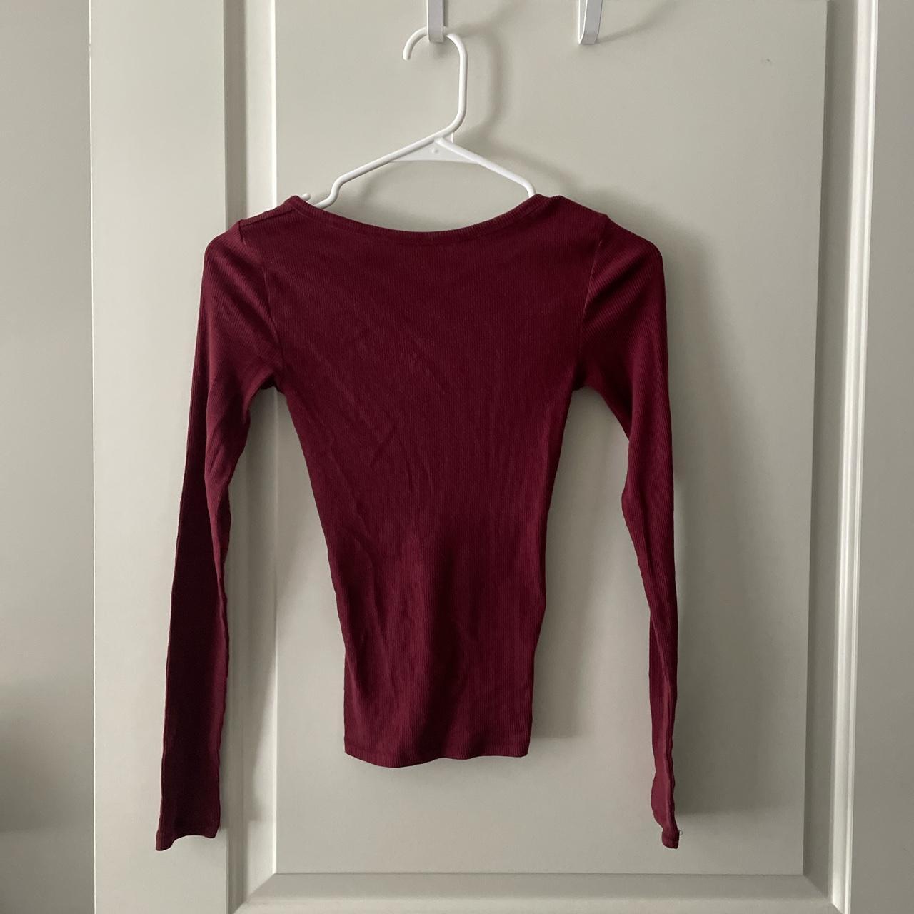 Urban Outfitters Womens Burgundy T Shirt Depop