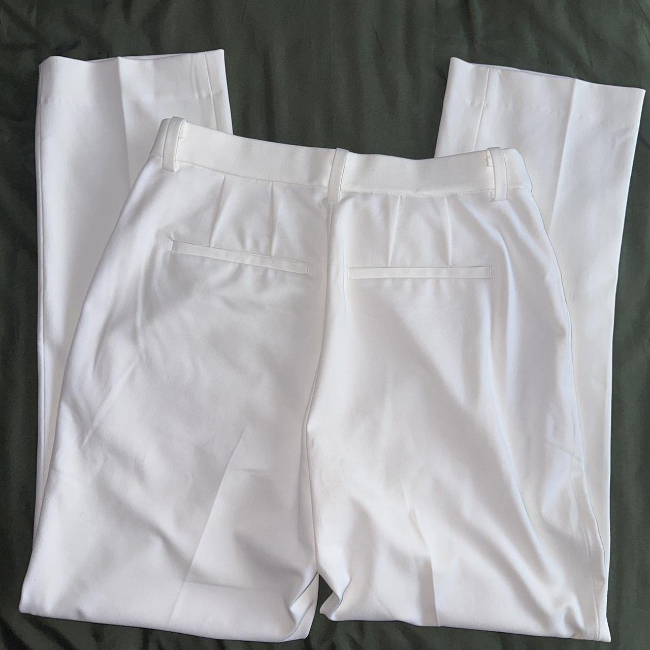 White Uniqlo Dress Pants Like new without tags!... - Depop