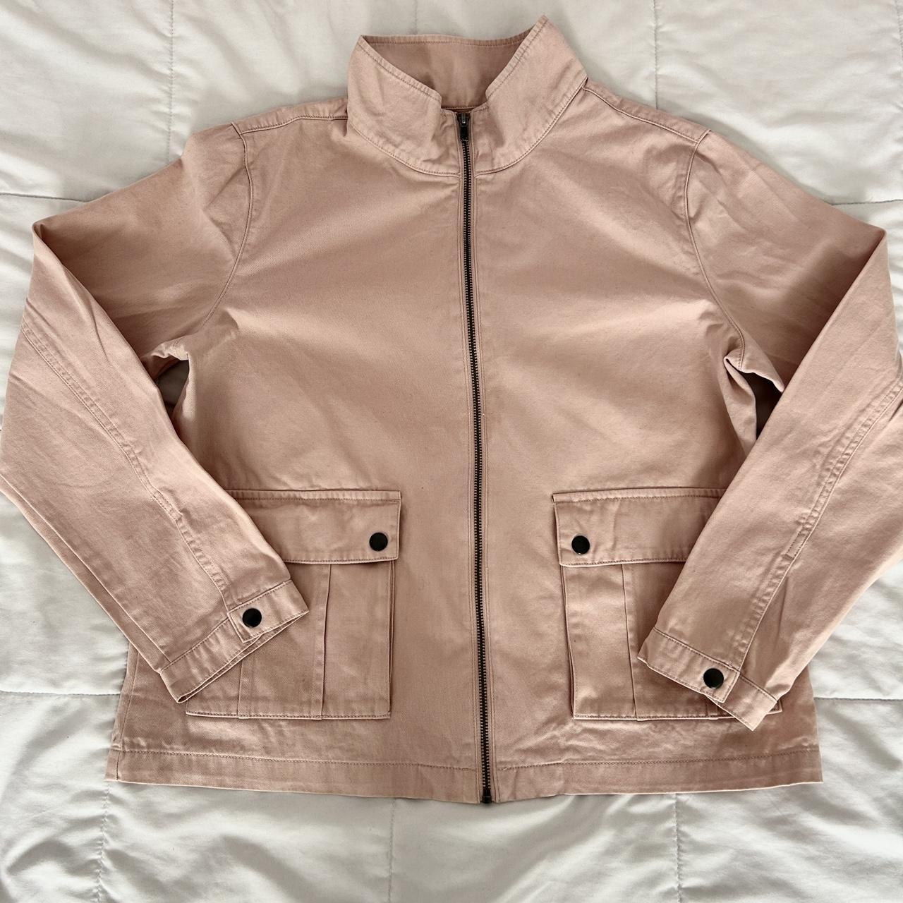 Cutest Pink Jacket Ever 100% cotton Size Medium... - Depop