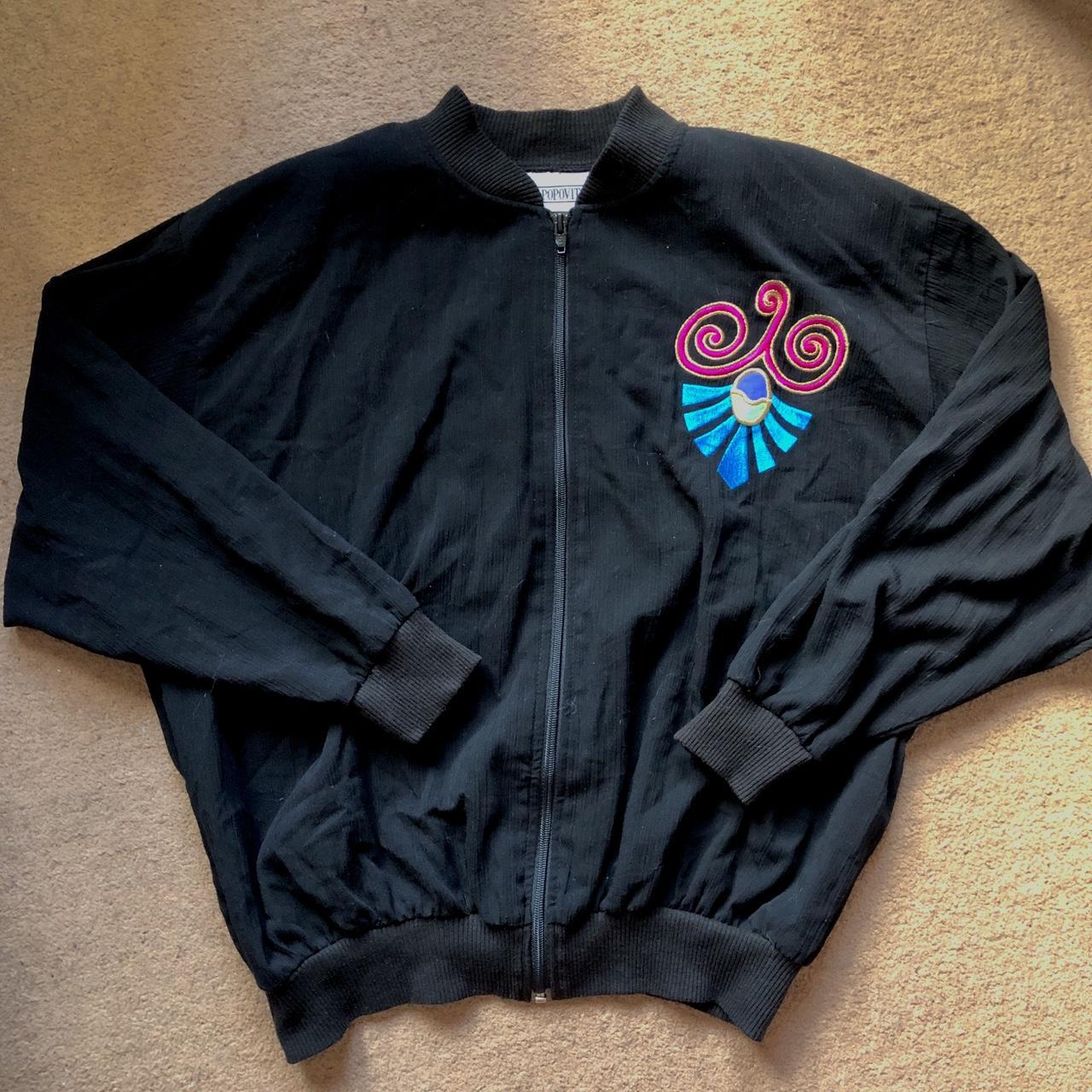 Peter Popovich 80s 90s Designer Bomber Jacket •... - Depop