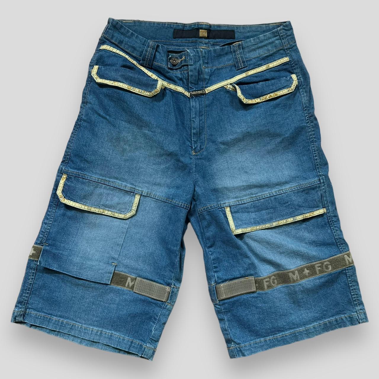 2000s Marithe Francois Girbaud Denim Utility Shorts... - Depop