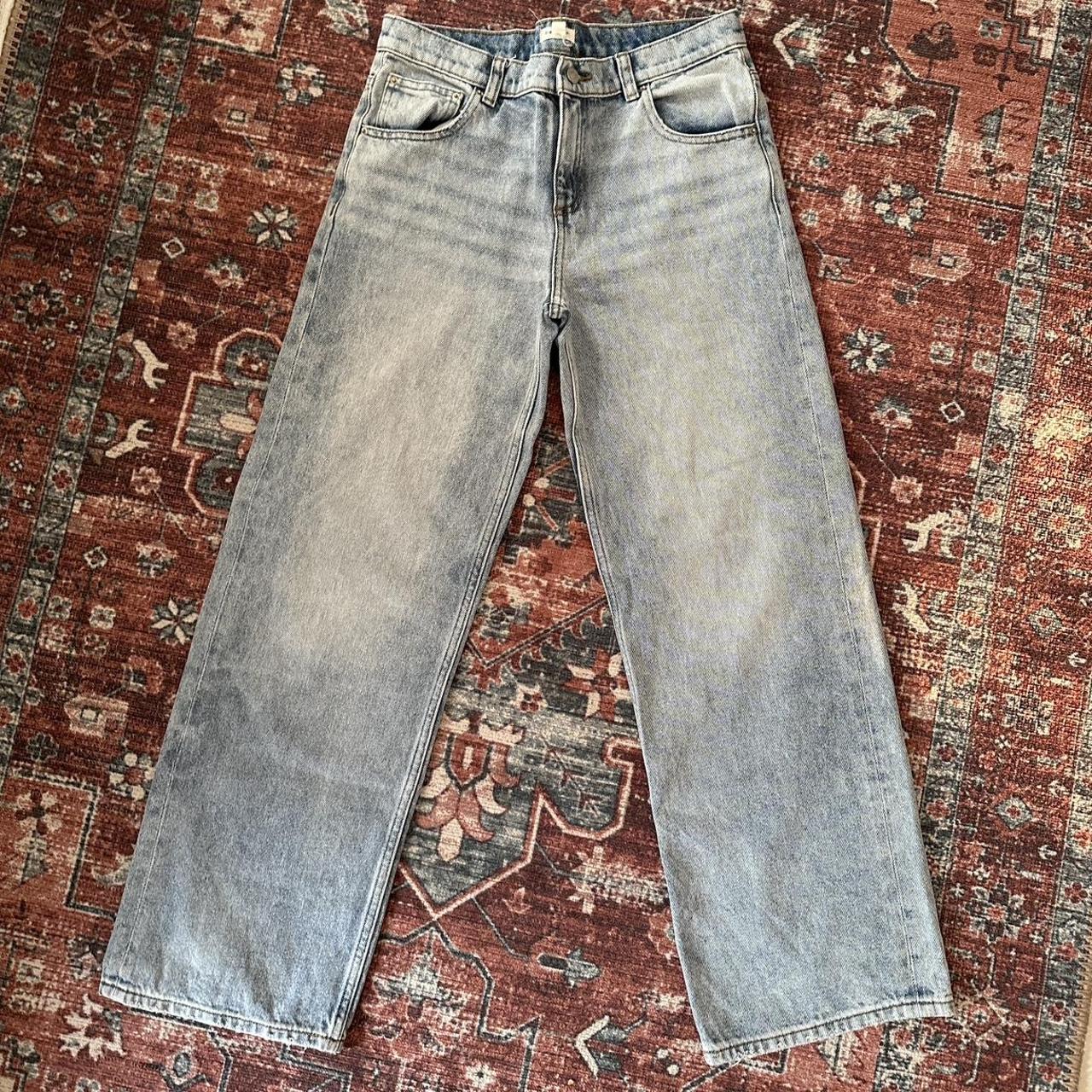 PacSun Navy and Blue Jeans | Depop