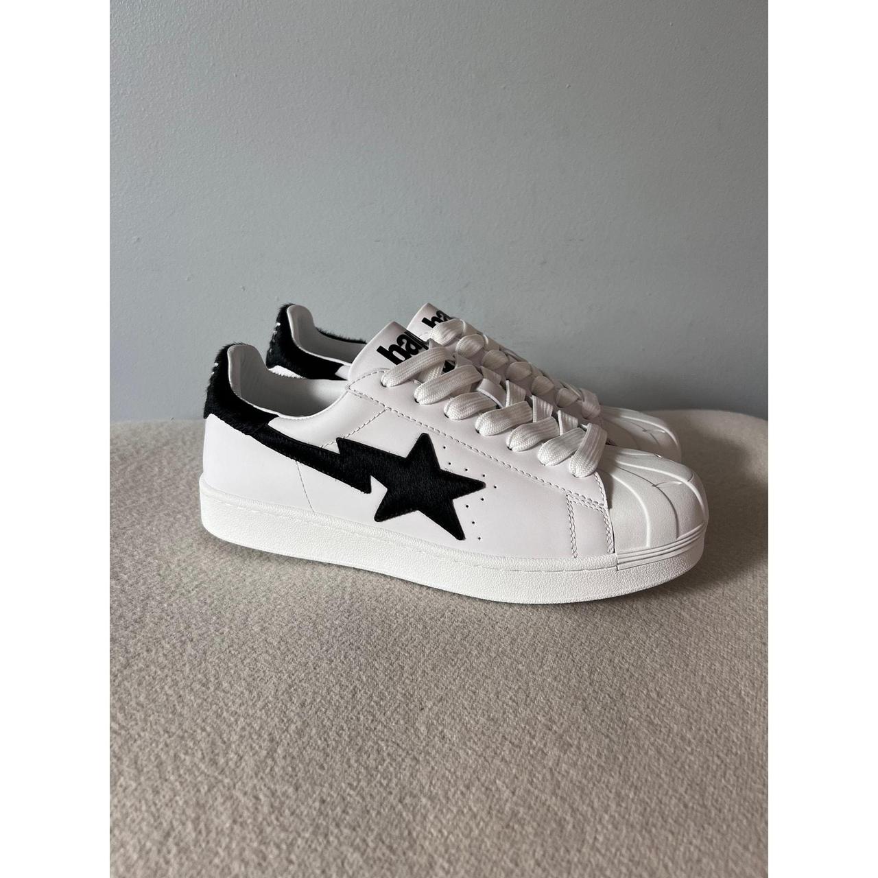 Bape Skull Sta Pony Hair Sneakers in... - Depop