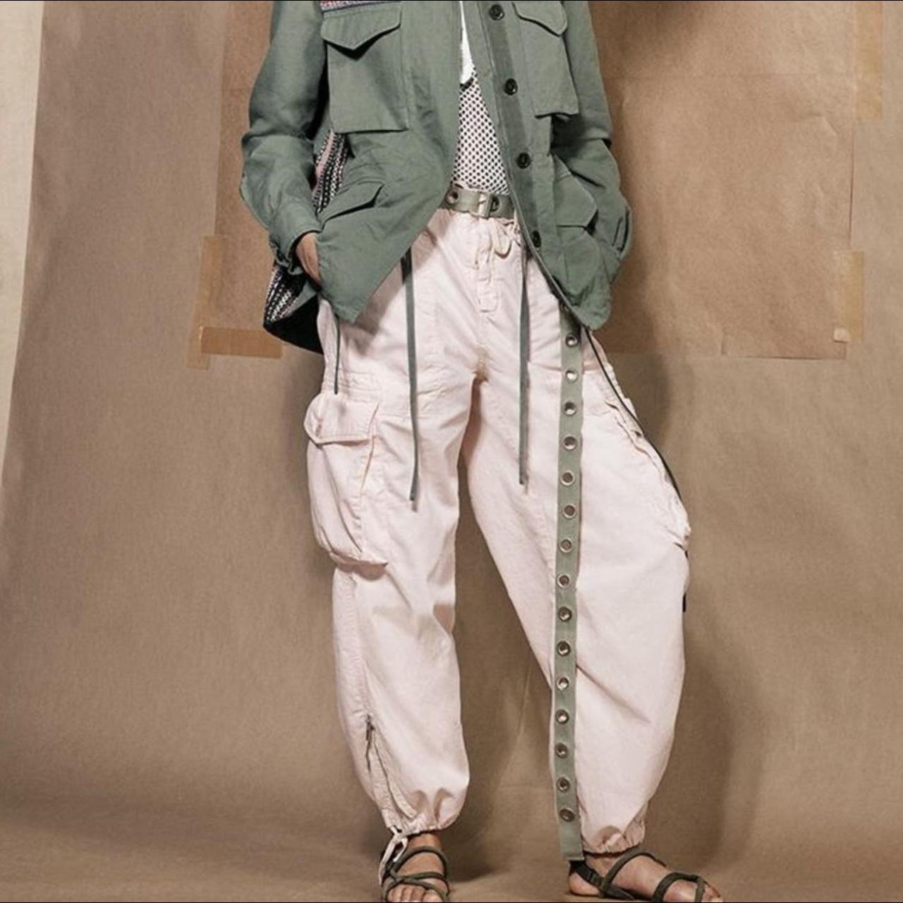 New Zara Surplus Light Pink Cargo Pants SRPLS CRG... - Depop