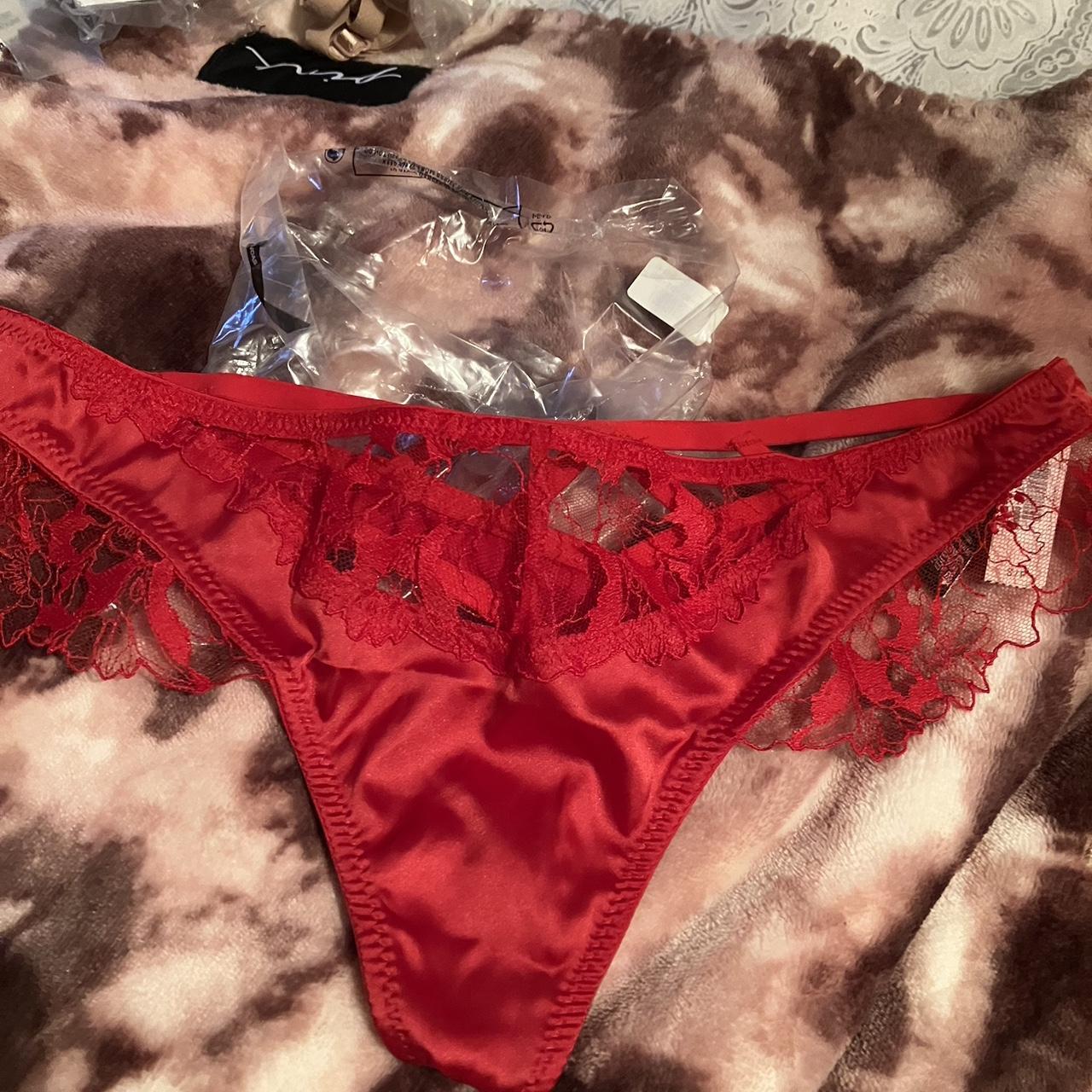 Victorias Secret Red Lace Thong S Depop