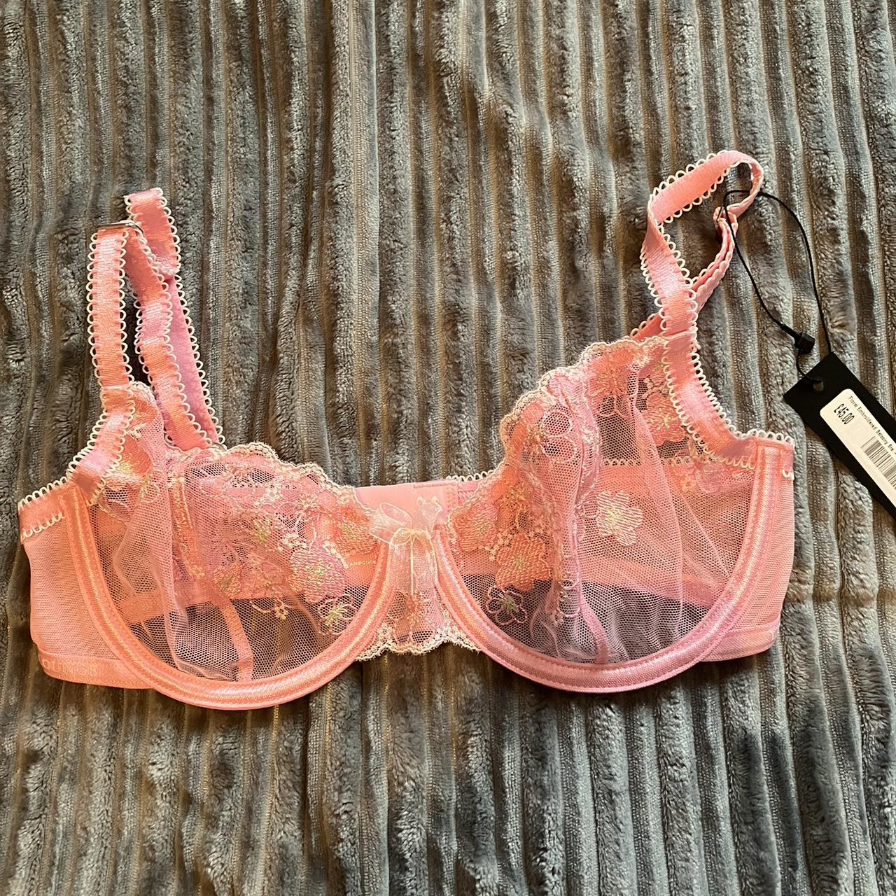 Lounge underwear pink spring limited edition new bra... - Depop