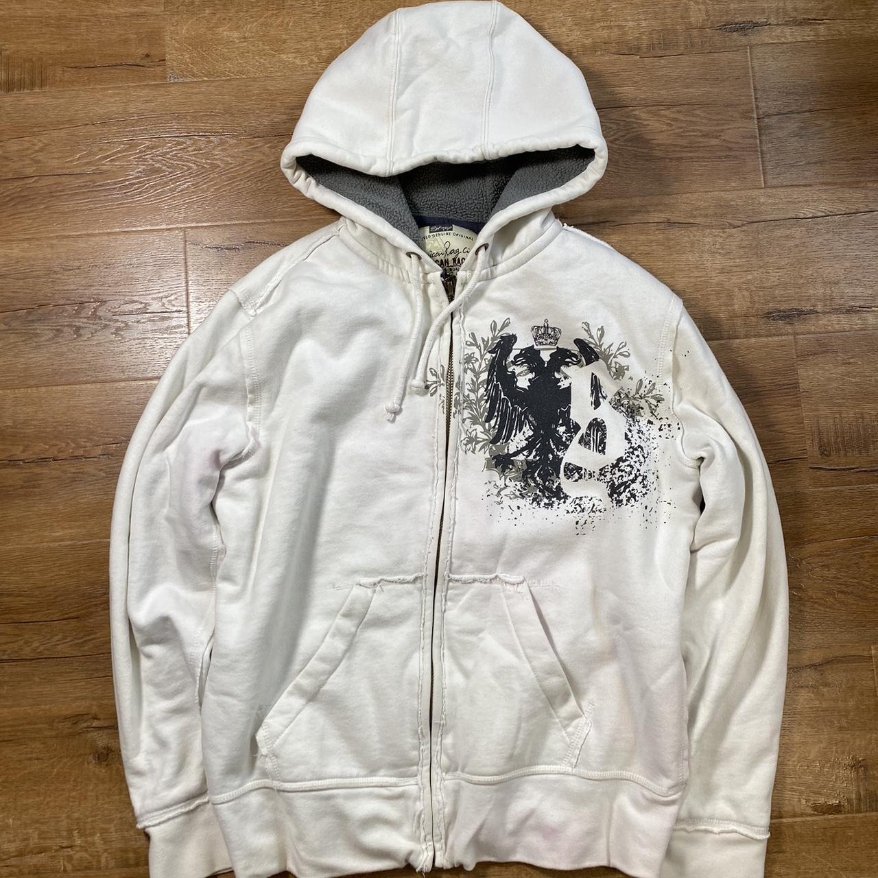 y2k zip up hoodie size L NO PAYPAL MESSAGE... - Depop