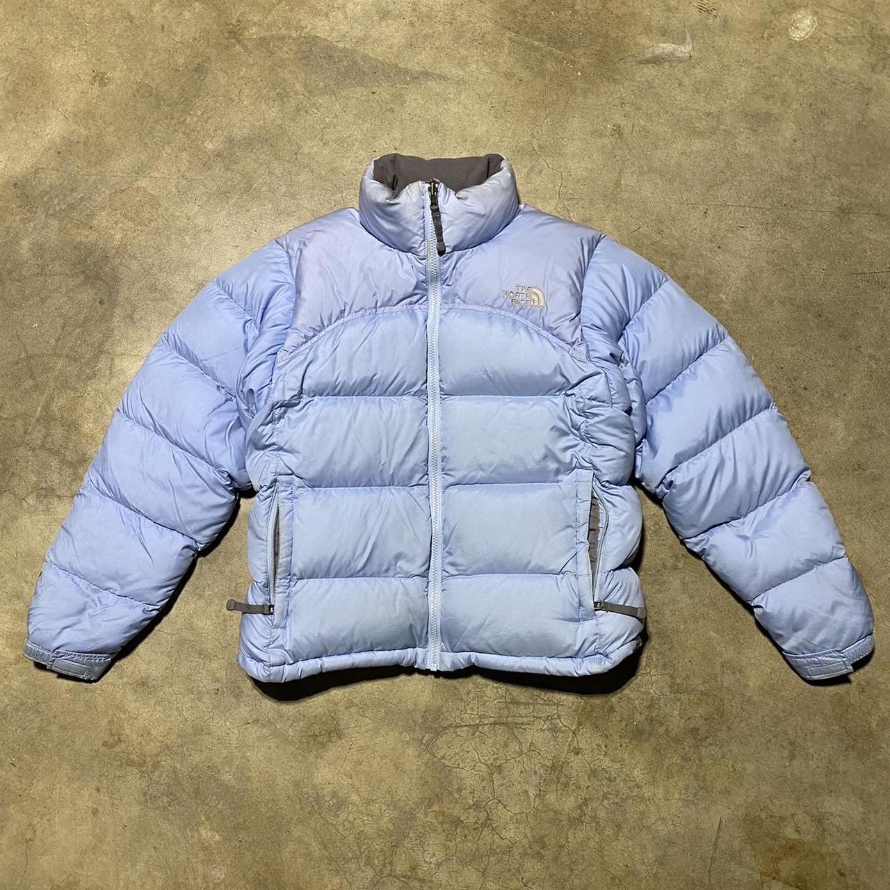 Northface 700 Baby Blue Puffer size M message... - Depop