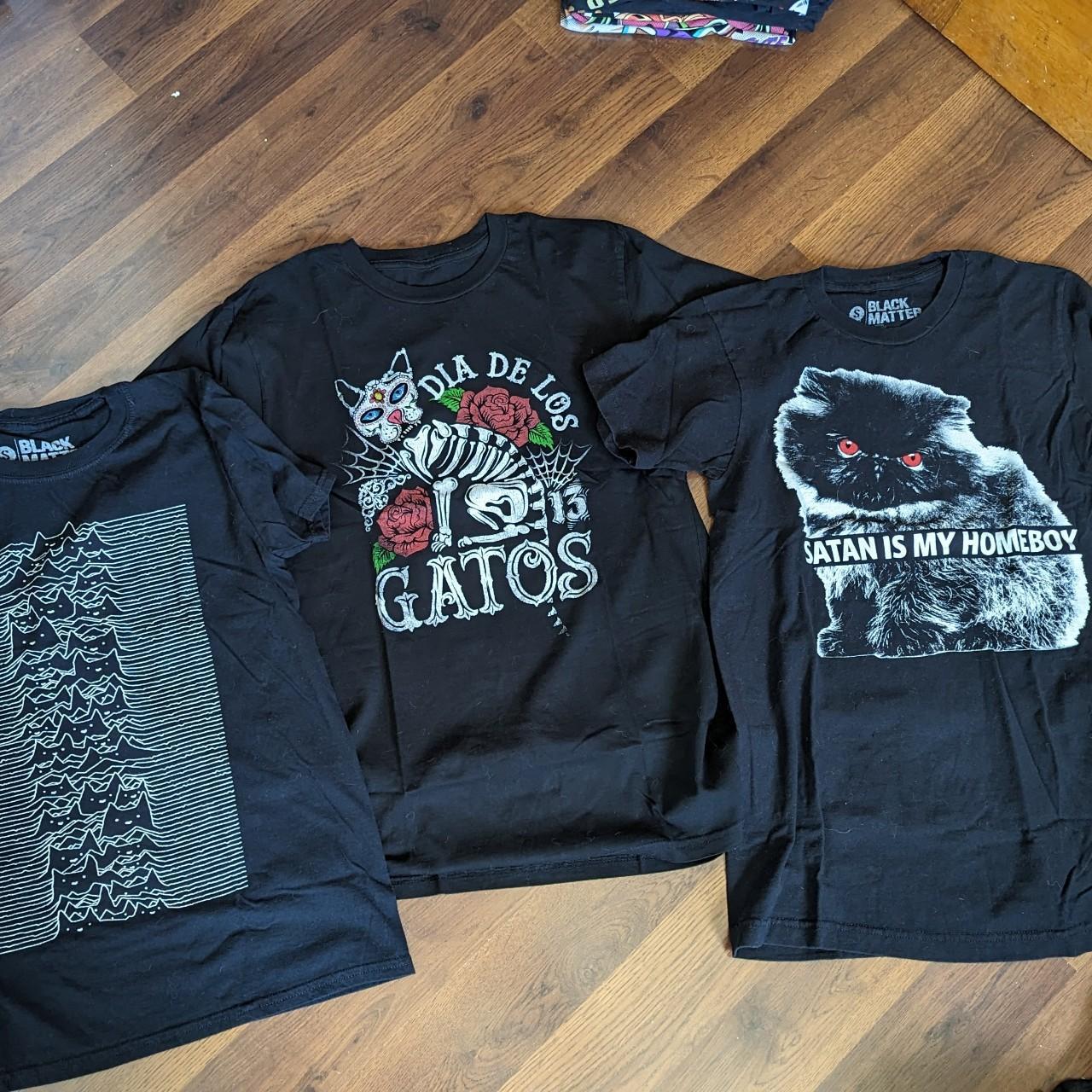 Graphic Cat Tee Bundle Dia De Los Gatos tee is... - Depop
