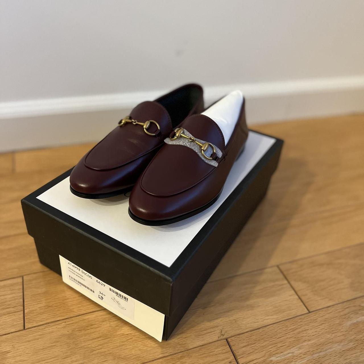 Gucci Burgundy Jordan Loafer Horsebit Buckle... - Depop