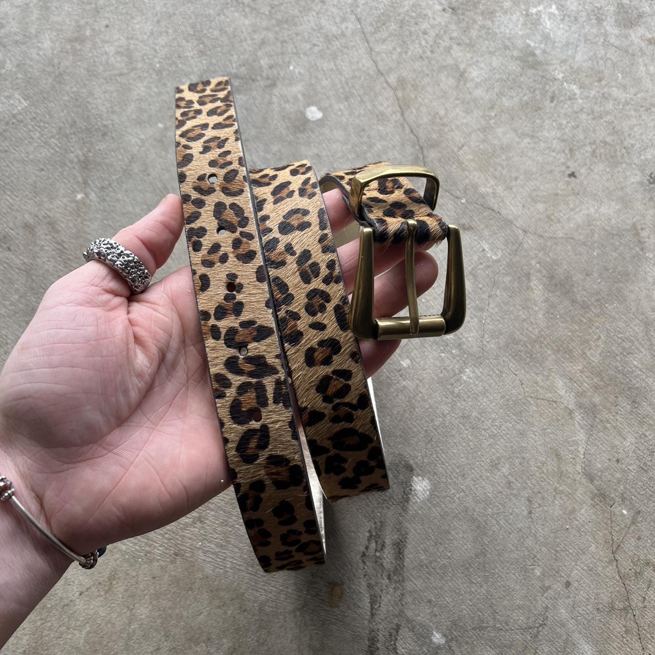 Cheetah print belt Super long! Comes out to around... | Depop