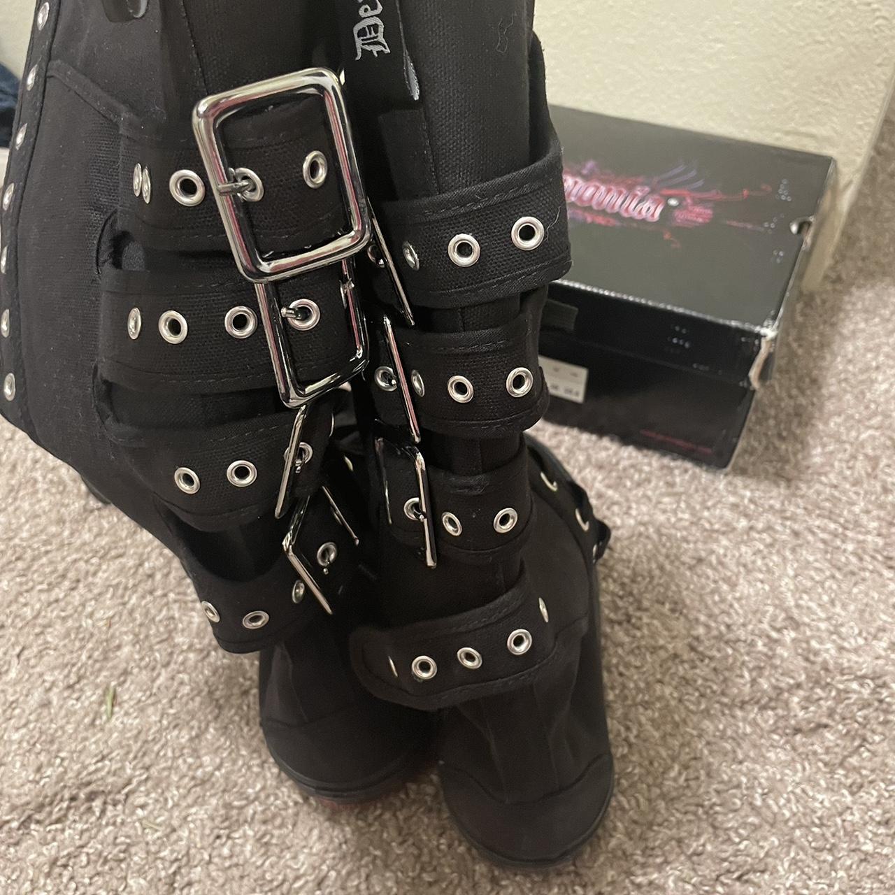 Demonia Deviant 303 knee high sneakers. Mens 7/... - Depop