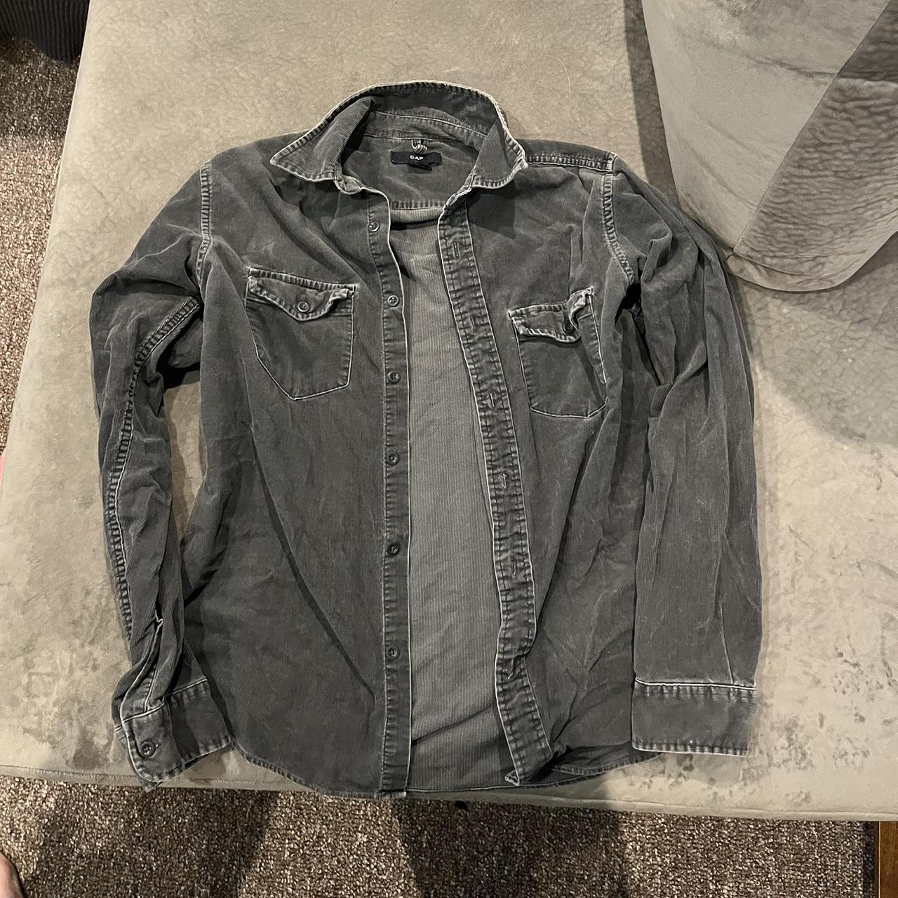 Grey GAP corduroy jacket Small, %100 cotton - Depop