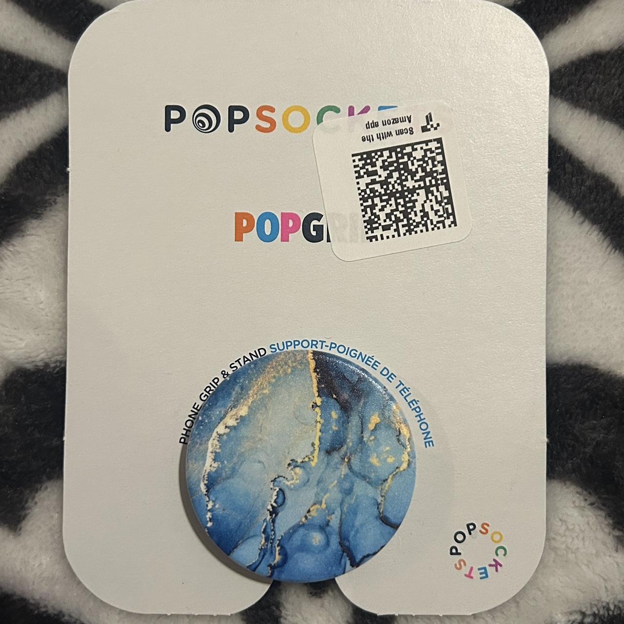 Deep Blue and Gold Pop Socket Brand new in... - Depop