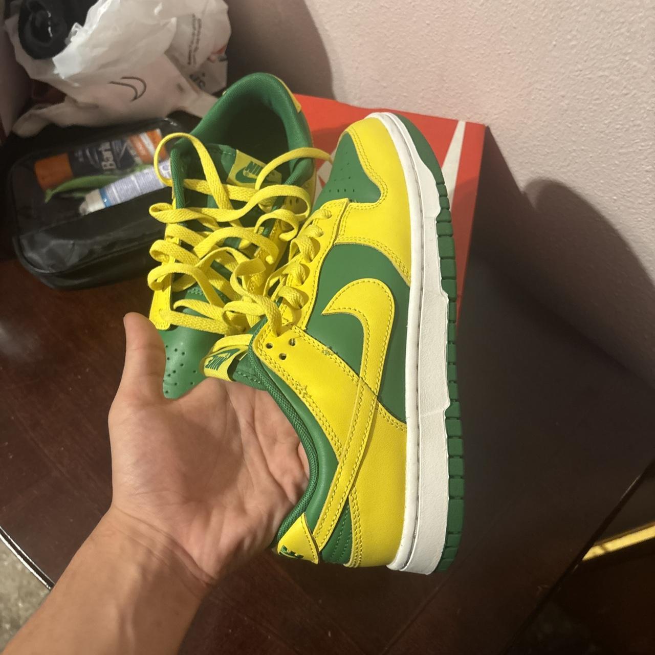 Nike Dunk Low Reverse Brazil dunks barely worn... - Depop