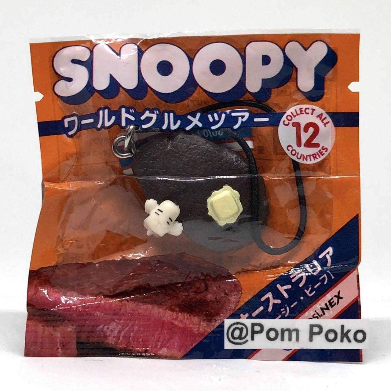 Peanuts Snoopy Laying on Steak Keychain Figure Charm... - Depop