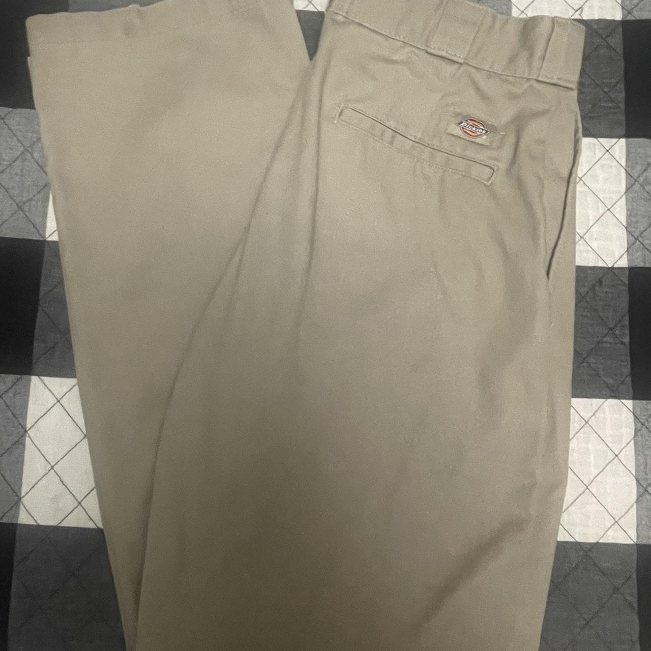 Dickies 874 Khaki Pants - Size 33/32 - Great... - Depop