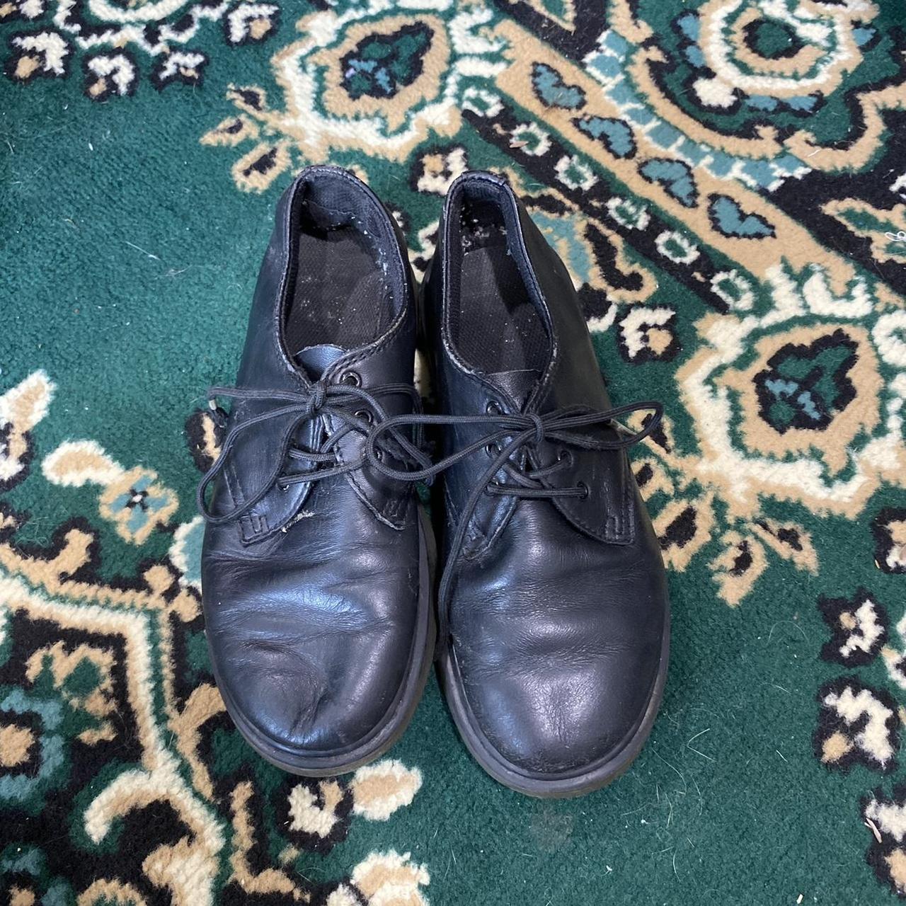 low rise vintage everly black doc martens. size 2... - Depop