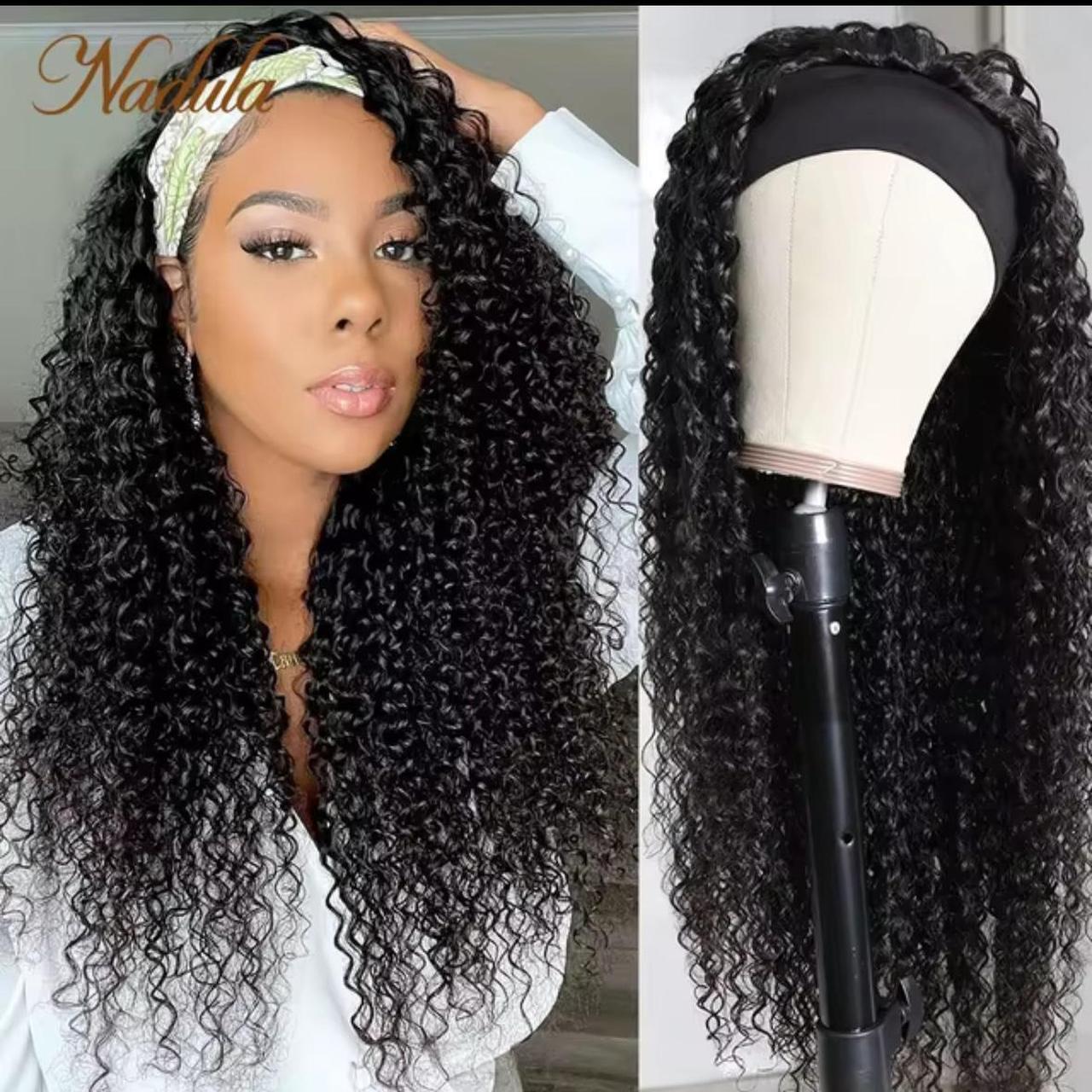 26 inch curly headband wig. Nadula hair, human hair... - Depop