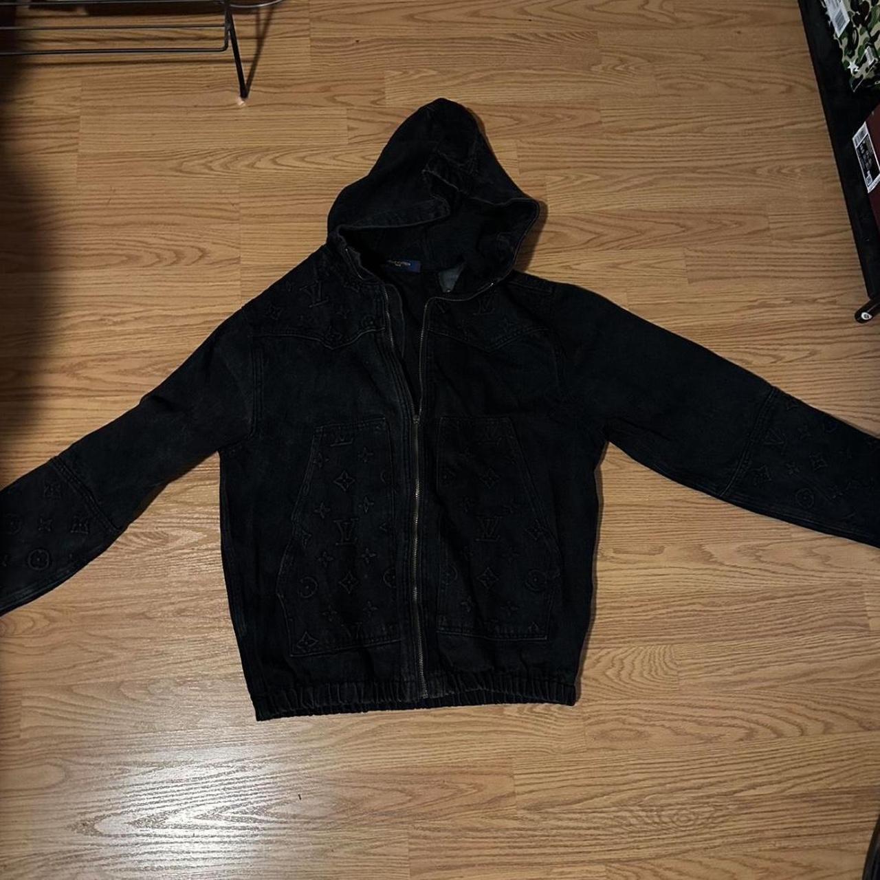 Rep Lv black denim jacket in ok condition I only... | Depop