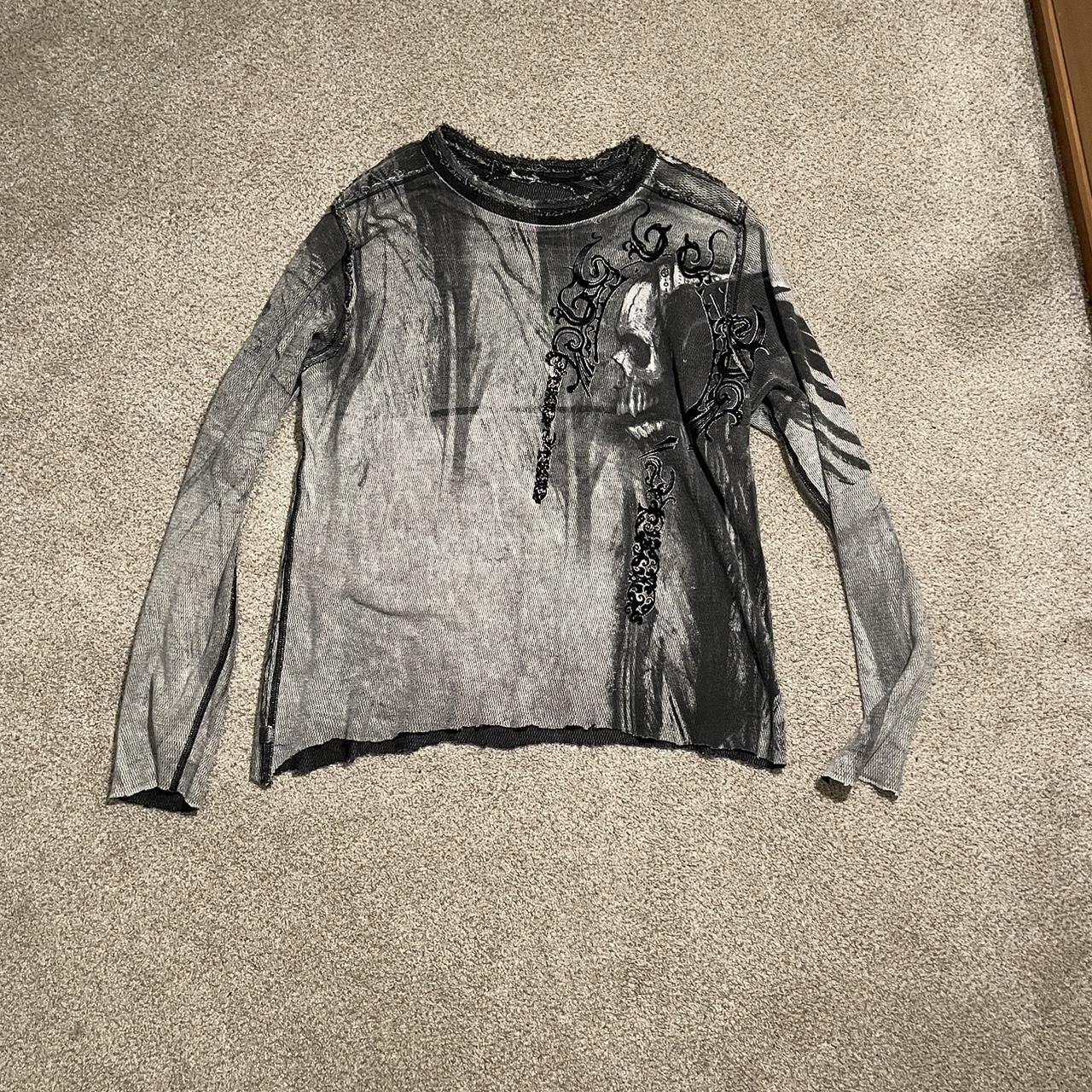 Affliction rare reverse long sleeve #sematary... - Depop