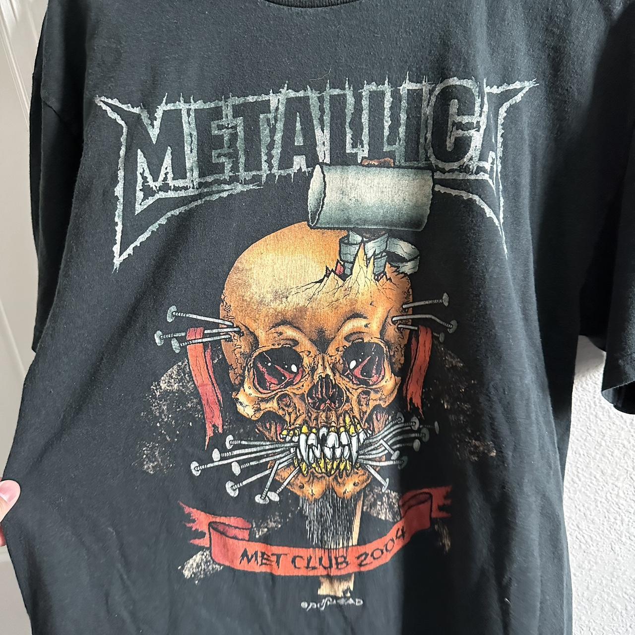 Vintage 2004 Metallica Pushead Graphic T Shirt Fits L - Depop