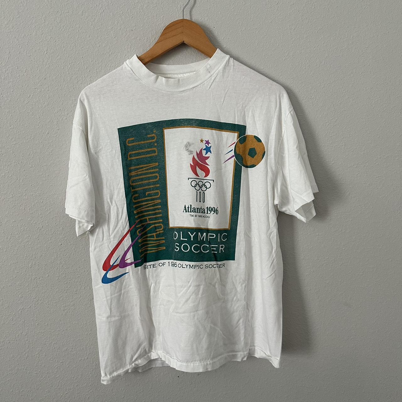 Vintage 1996 Olympics Soccer T Shirt @depop #vintage... - Depop