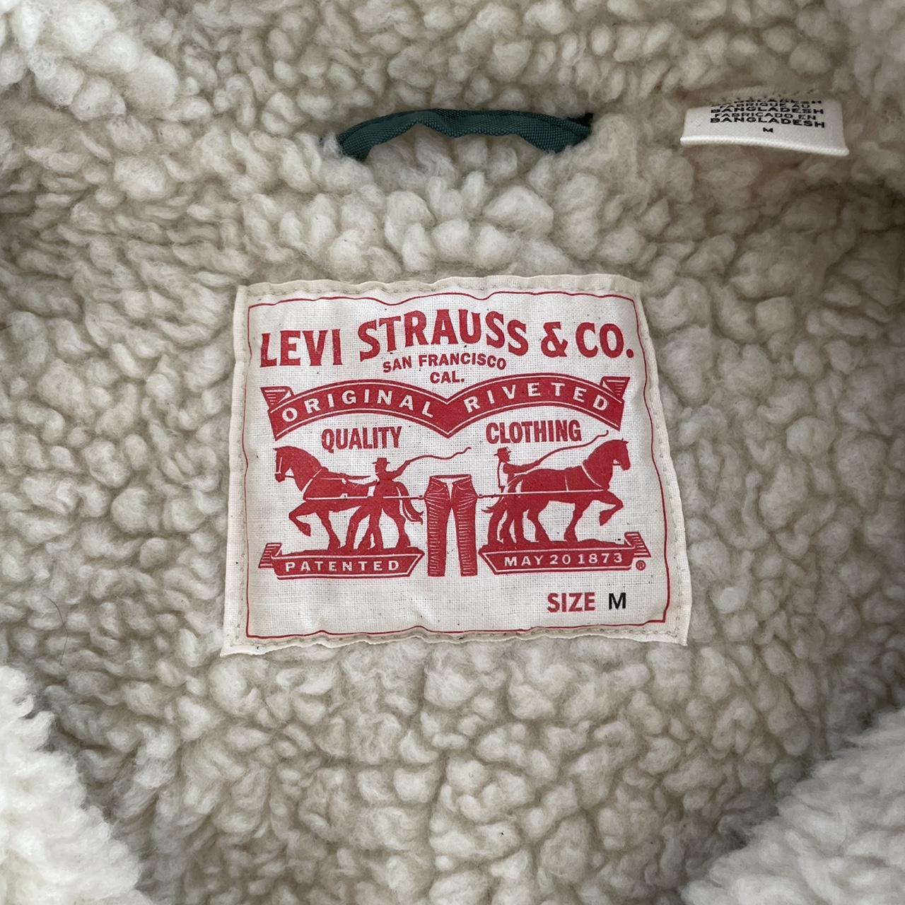 levi’s borg lined jacket - like new never worn... - Depop