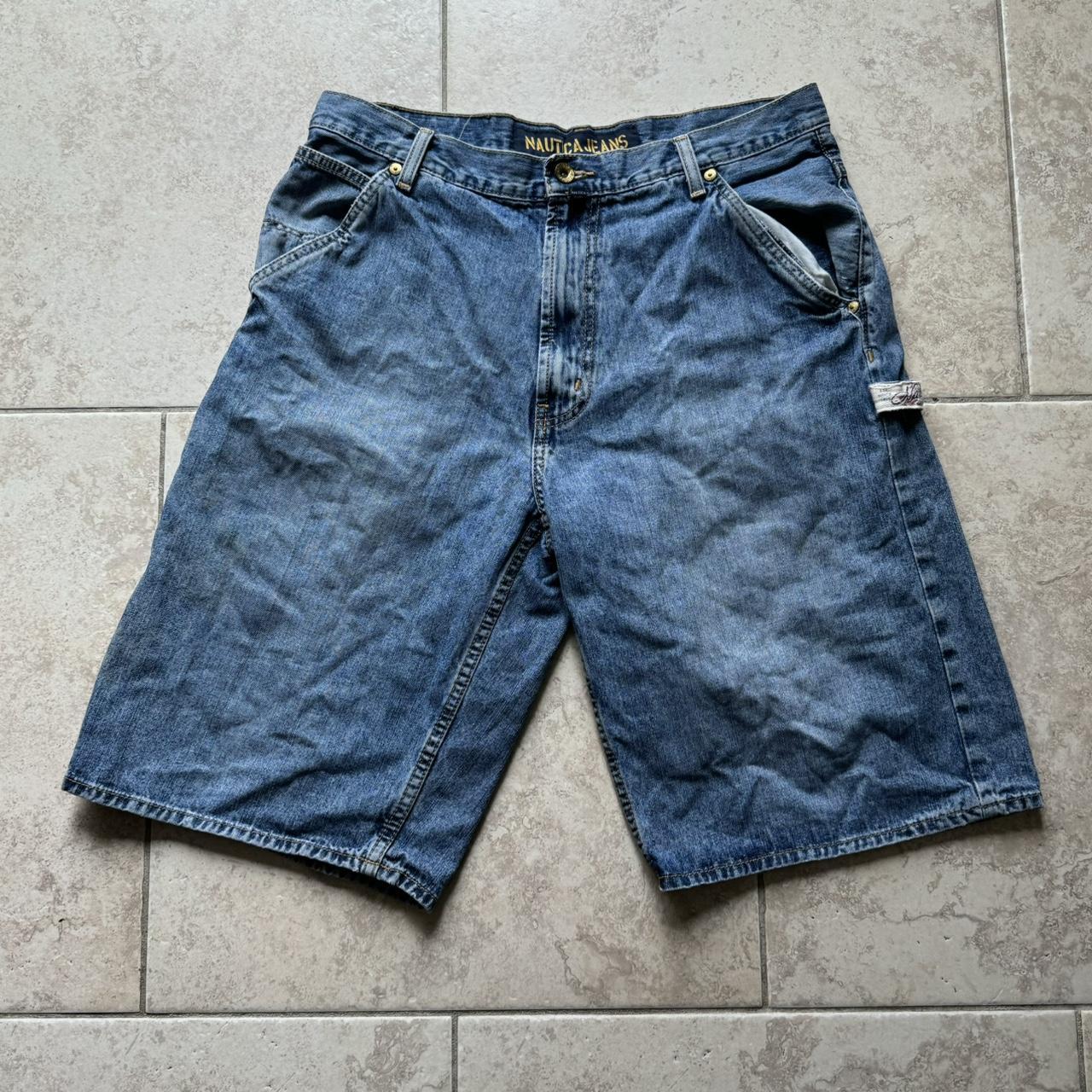 Y2K Nautica Baggy Carpenter Jorts Super dope... - Depop